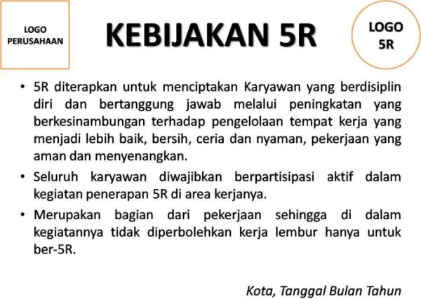 √ 5R: Kunci Kebersihan dan Efisiensi Tempat Kerja